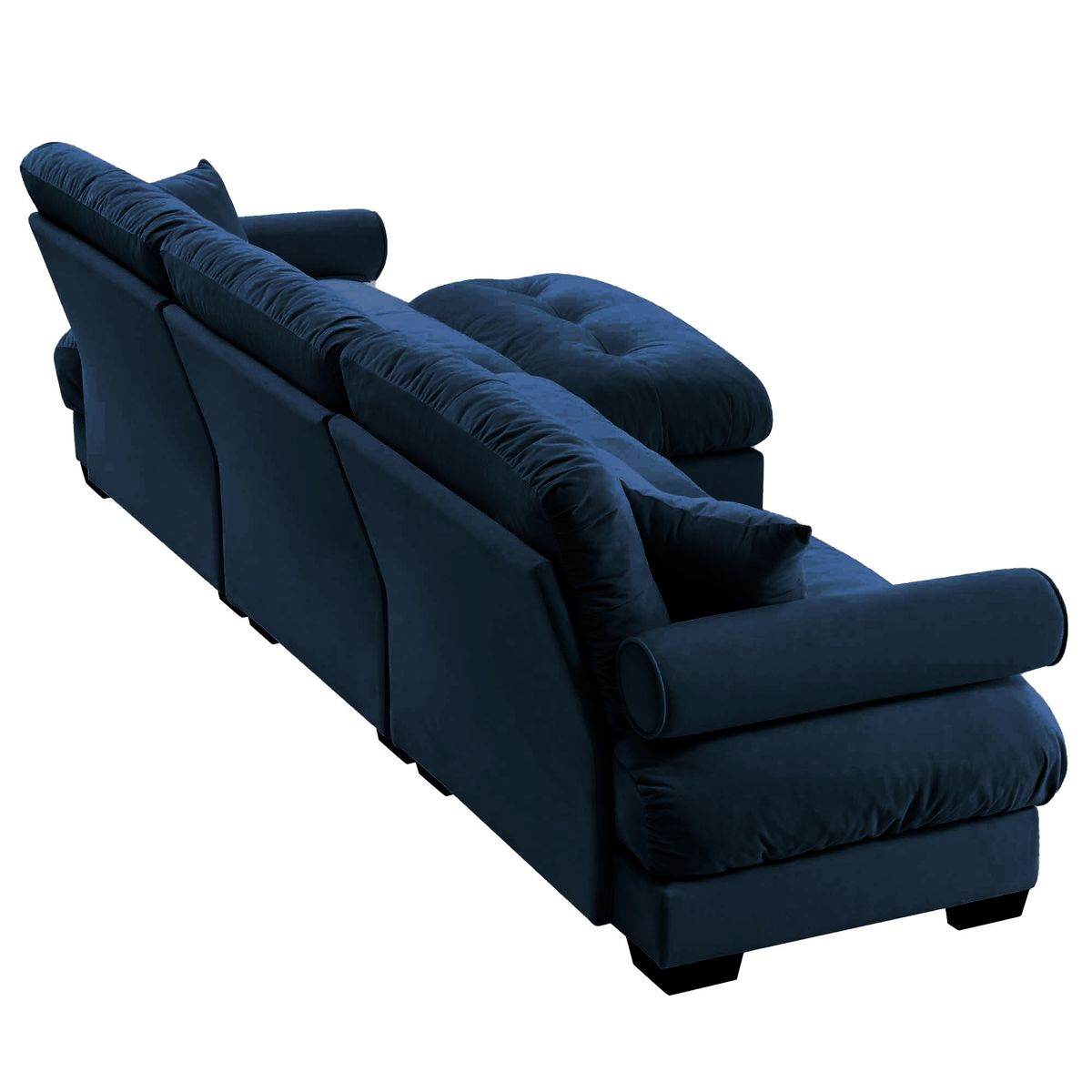 Super Comfort Oversized Modular Velvet Sectional Sofa Couch with Movab ...